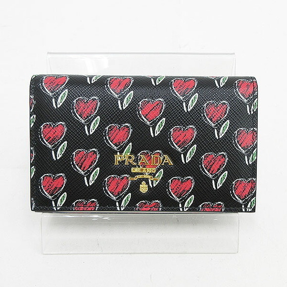 Prada | Bags | Prada Card Case Holder Black Leather | Poshmark